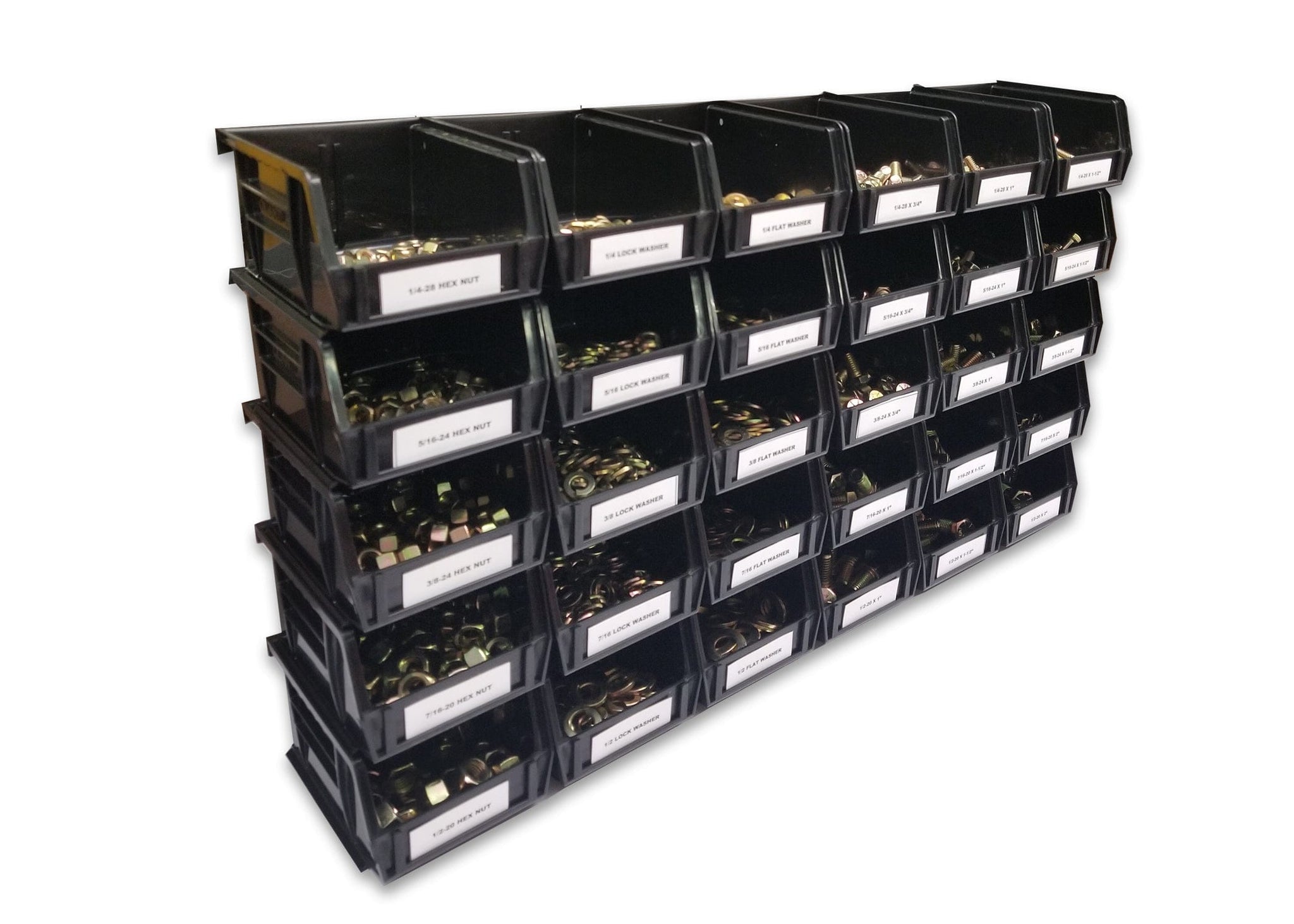 1250 Piece Grade 8 Fine Thread Assortment with 24 Plastic Bins – US ...