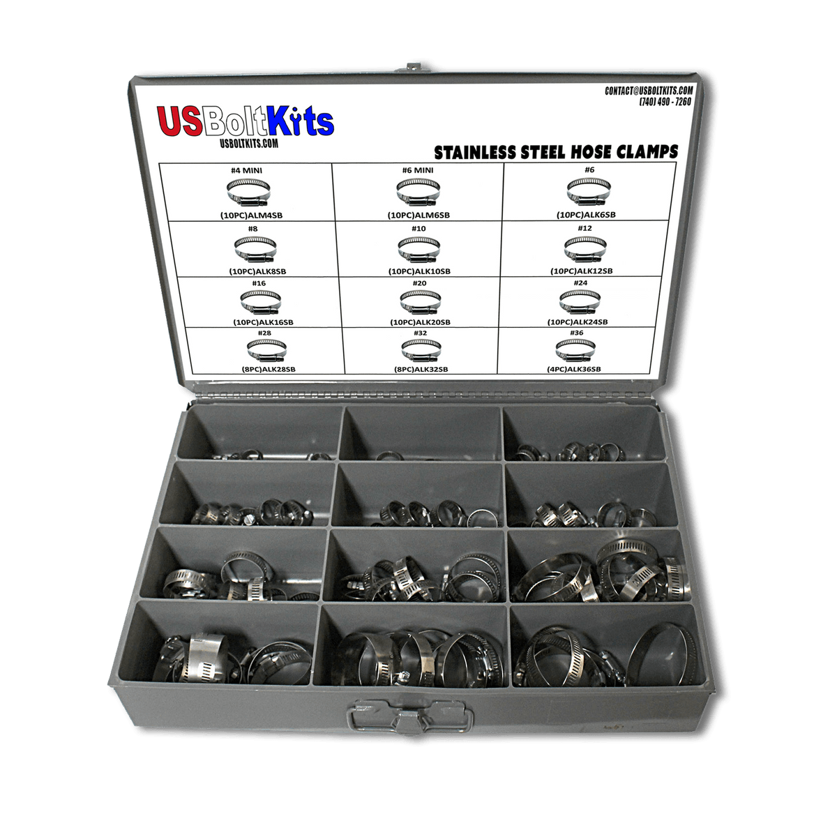 Stainless Steel Hose Clamp Assortment US Bolt Kits stainless-steel-hose-clamp-assortment-us-bolt-kits